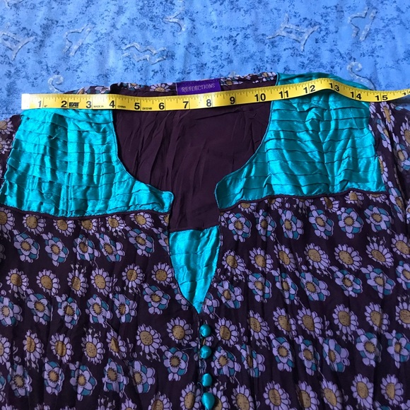 Reflections | Dresses | Nwt Georgette And Silk Indian Mini Dress Kameez ...